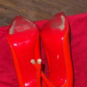 Christian Louboutin | Shoes | Christian Louboutin Orange So Kate Patent ...